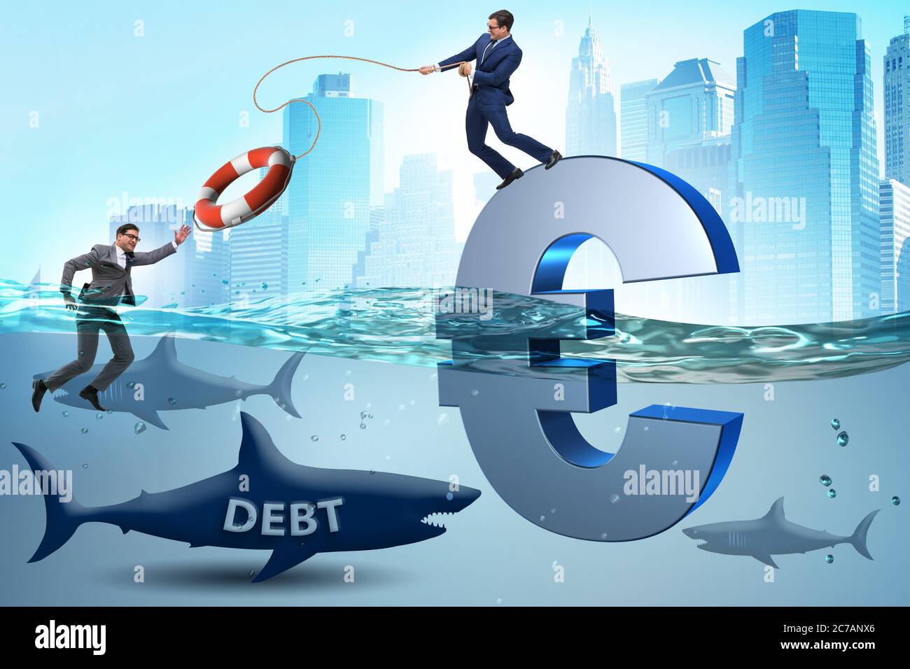 Euro currency devaluation and the exchange rate concept Stock Photo - Alamy