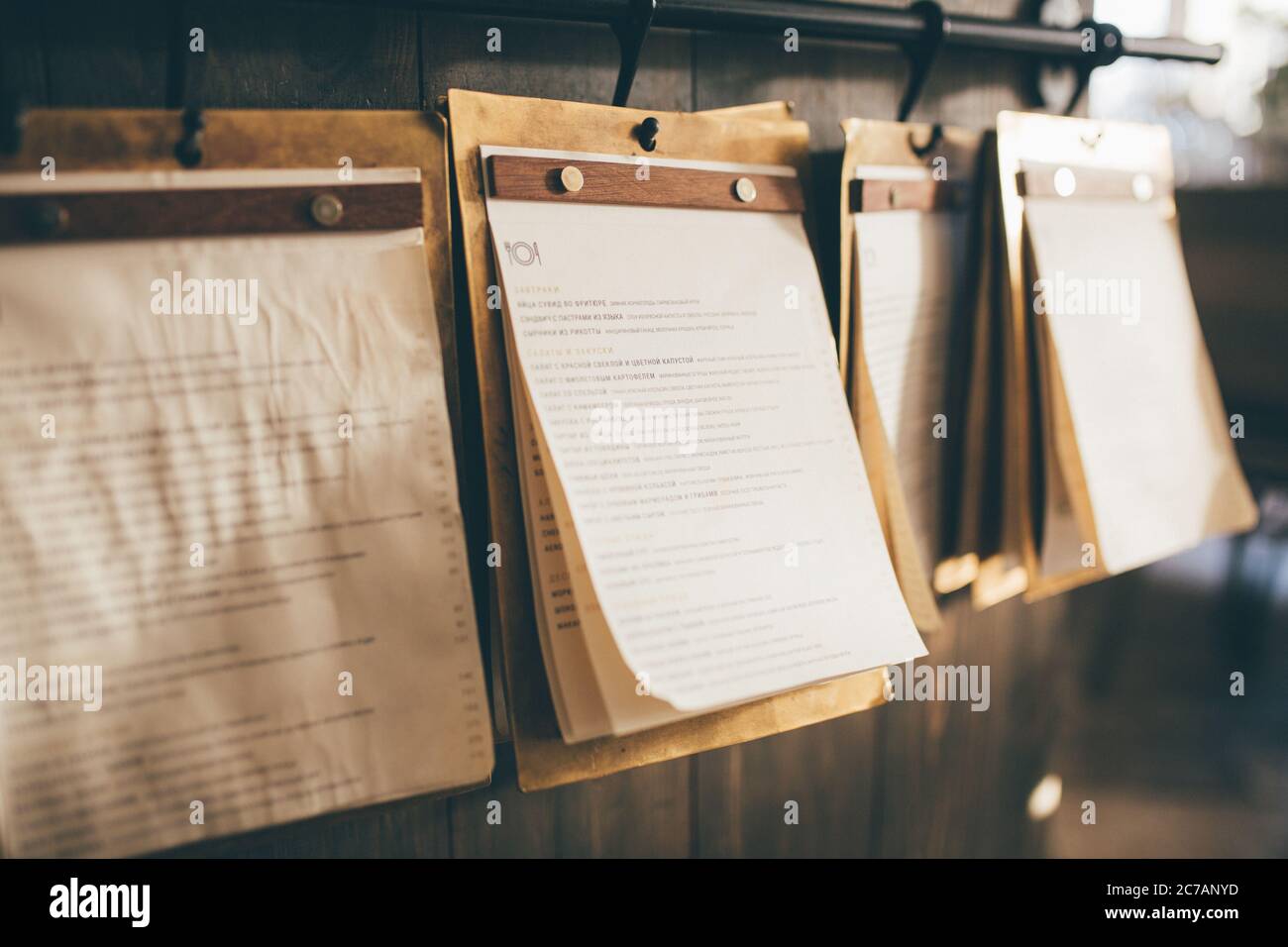 Restaurant or cafe menu. Flip menu board Stock Photo - Alamy