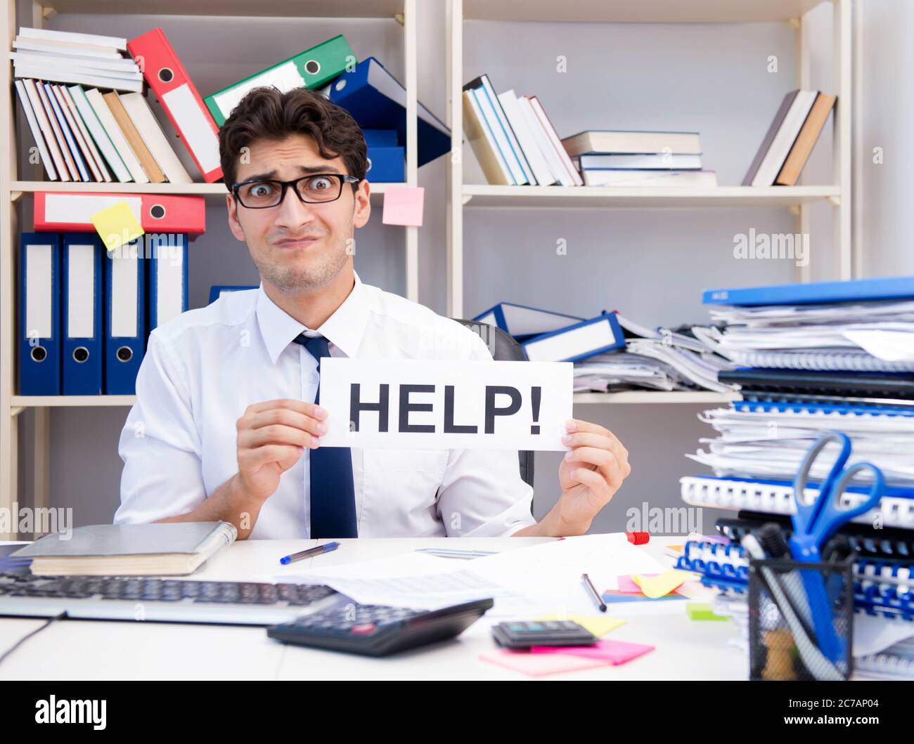 The busy frustrated businessman angry in the office Stock Photo - Alamy