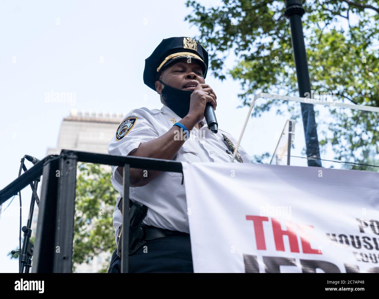 New York, United States. 15th July, 2020. Chief Judith Harrison of NYPD ...