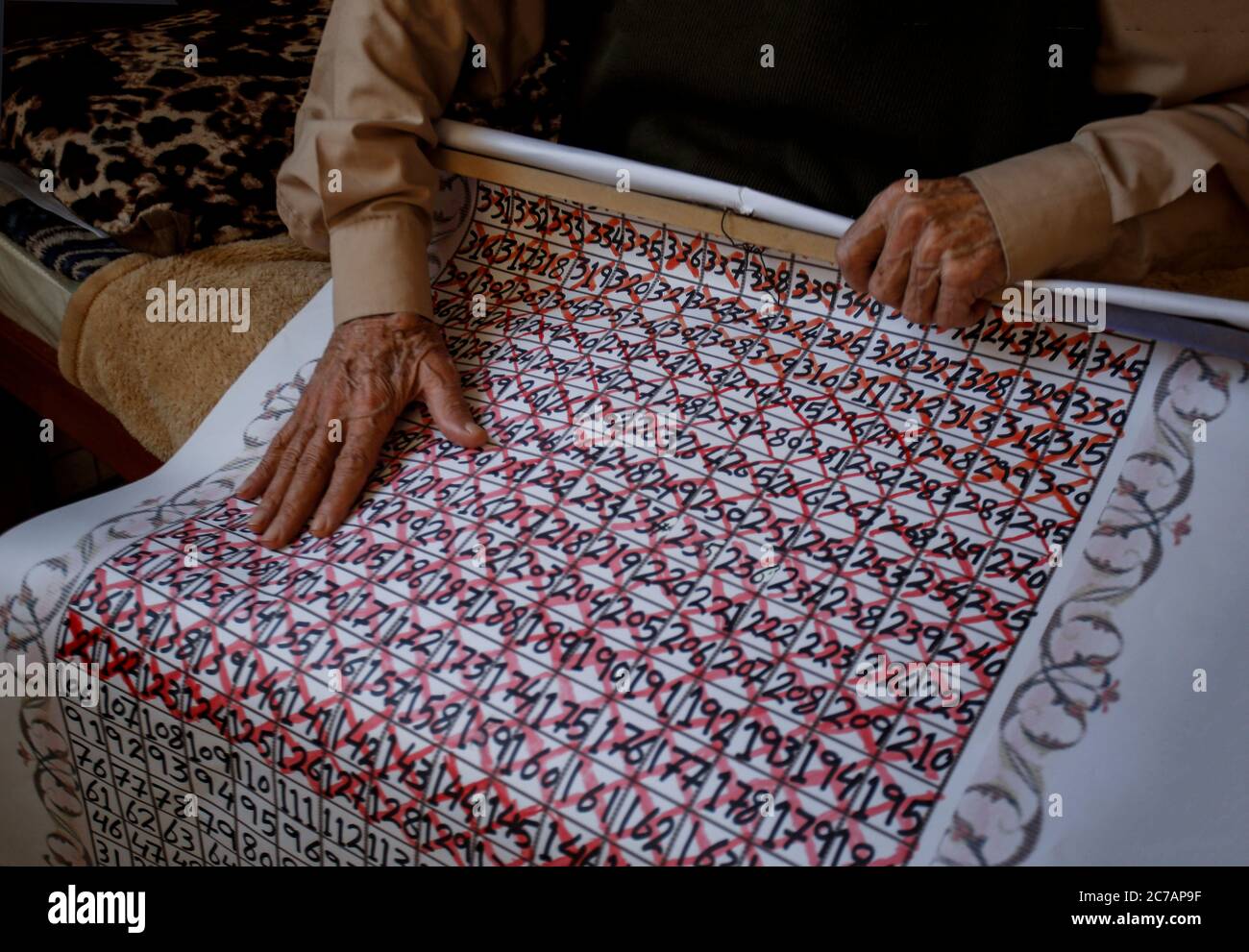 Southern Gaza, Palestine. 10th July, 2020. Samih Qadan, 77, the father ...
