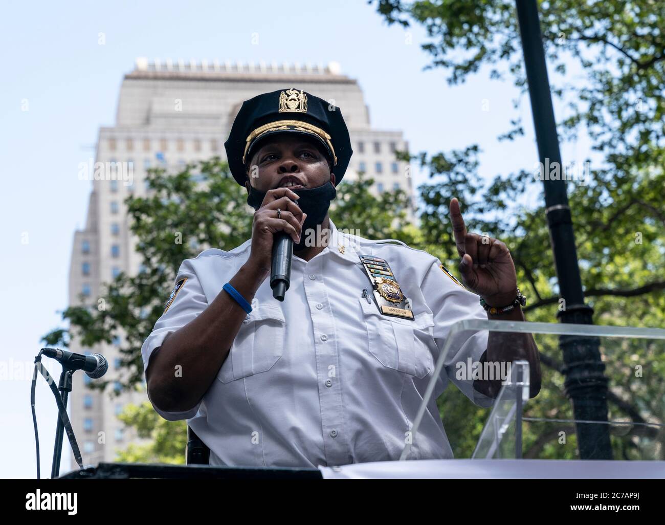 New York, United States. 15th July, 2020. Chief Judith Harrison of NYPD ...
