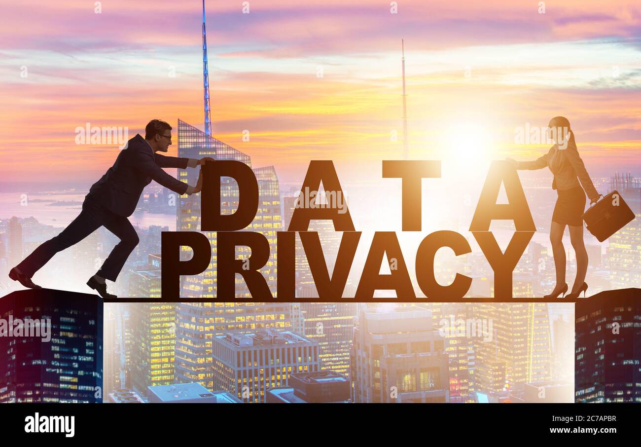 The data privacy concept in modern it technology Stock Photo - Alamy