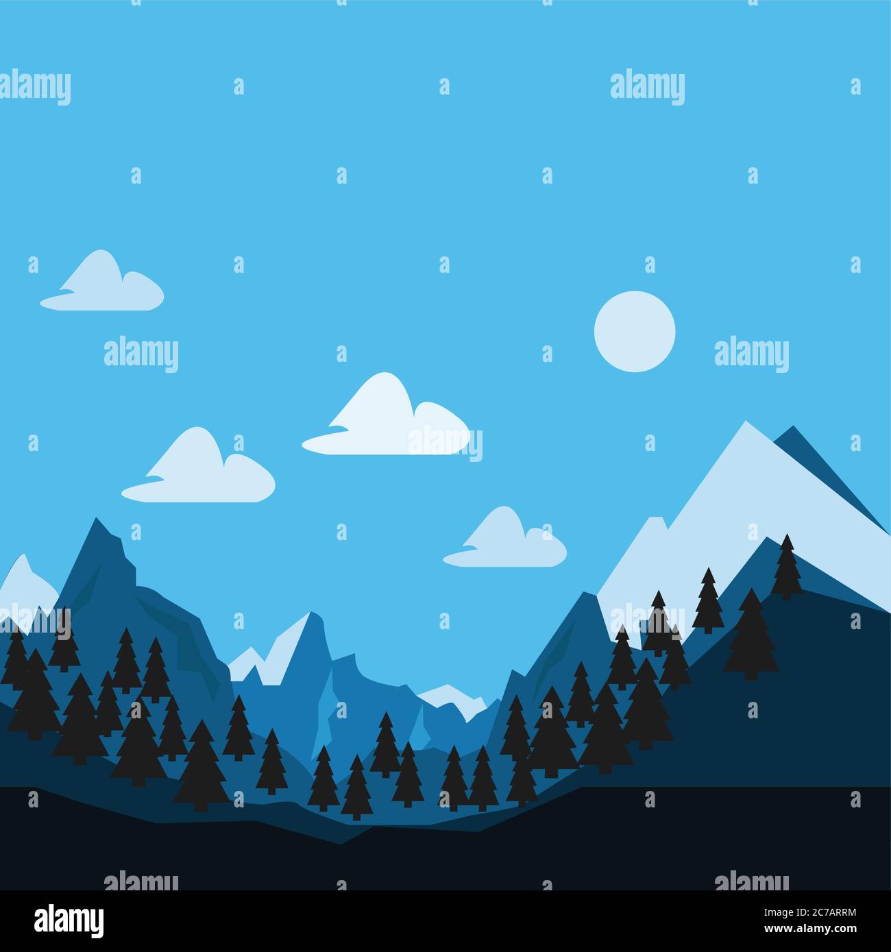 Daylight and terrain Stock Vector Images - Alamy