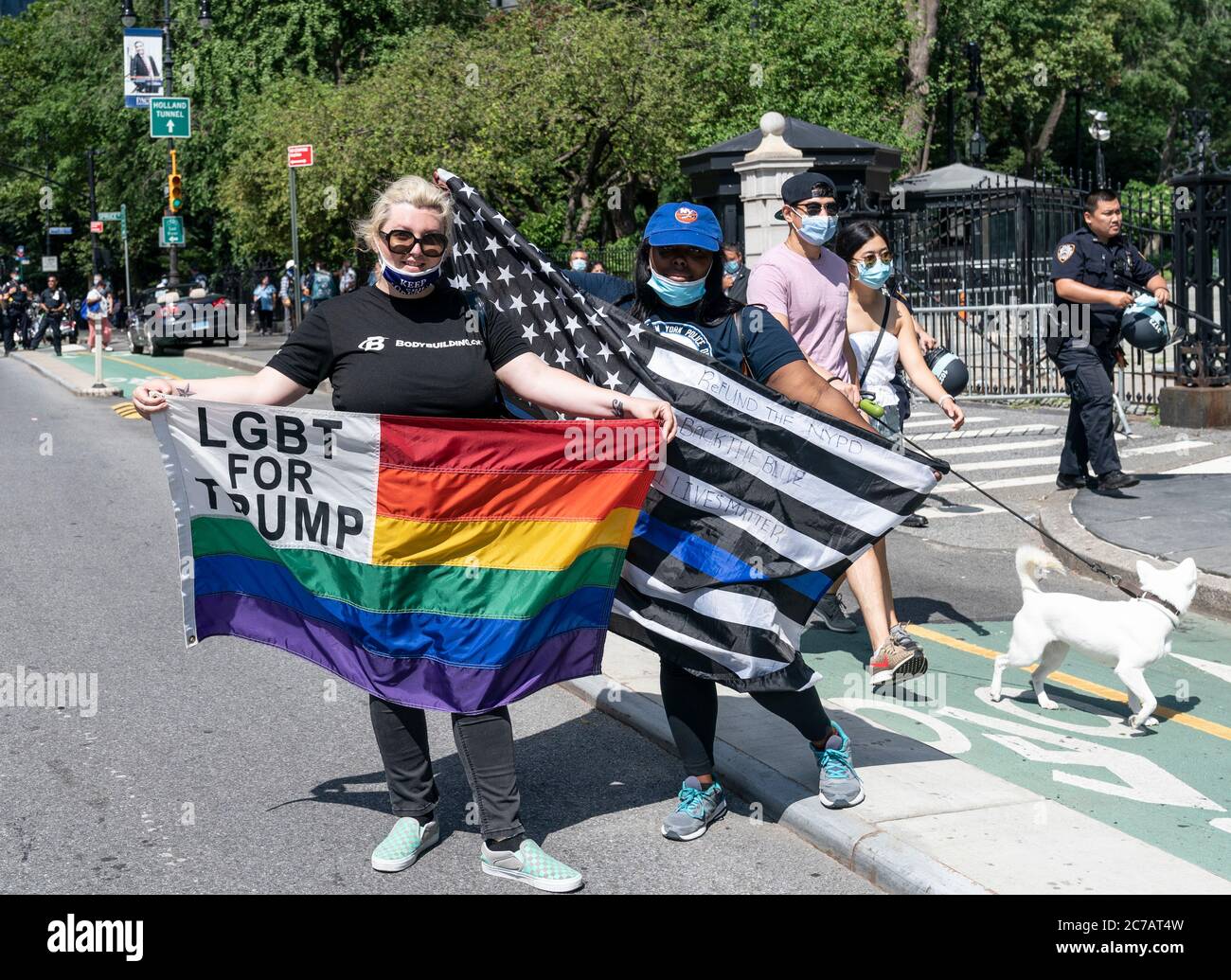 New York, NY - July 15, 2020: The Jericho The Power of Prayer Rally and ...