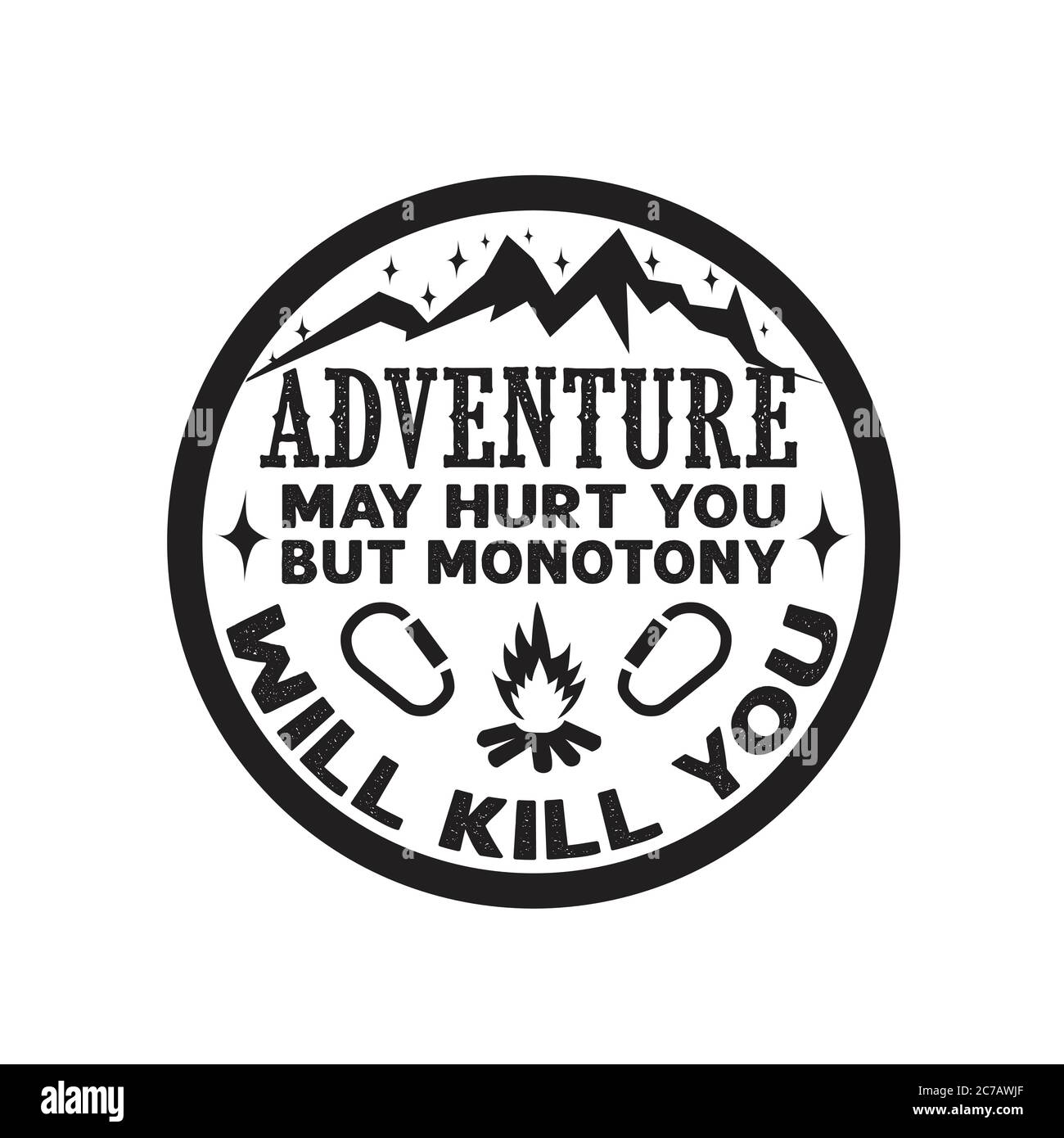 Hike Quote and saying. Summer Camp Live love camp Stock Vector Image ...