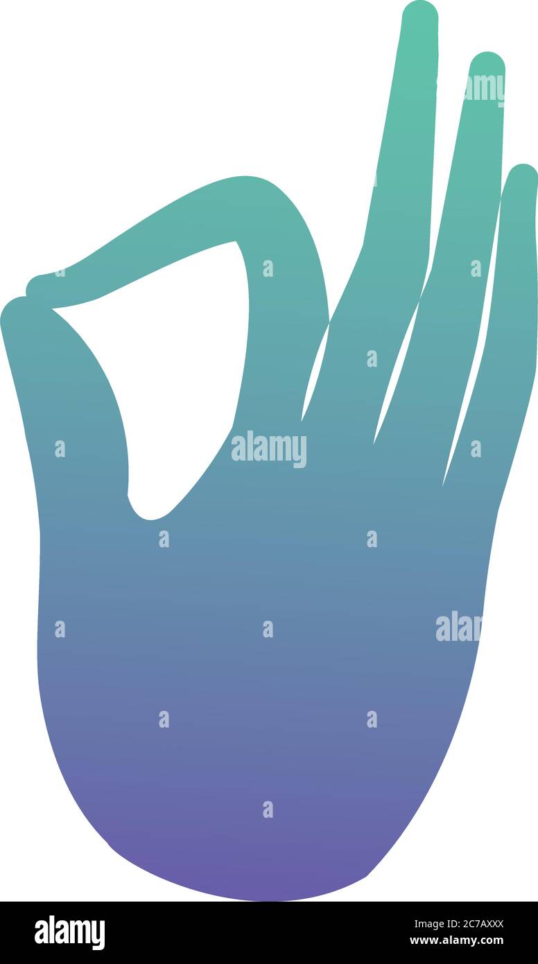 okey hand design of People arm finger person learn communication ...