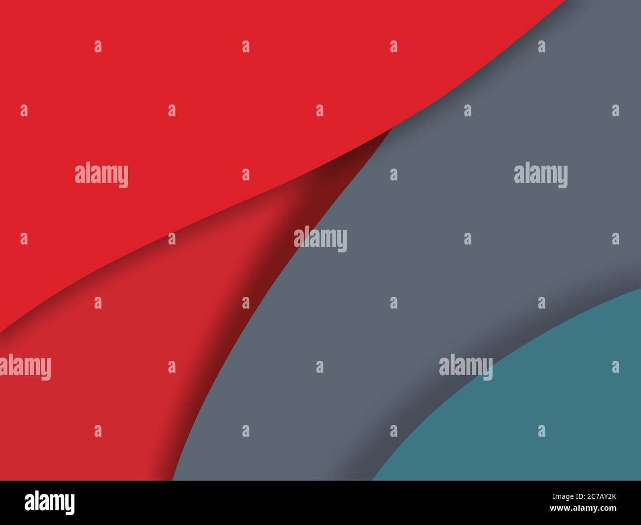 Curved material design mobile or desktop wallpaper in vibrant colors ...