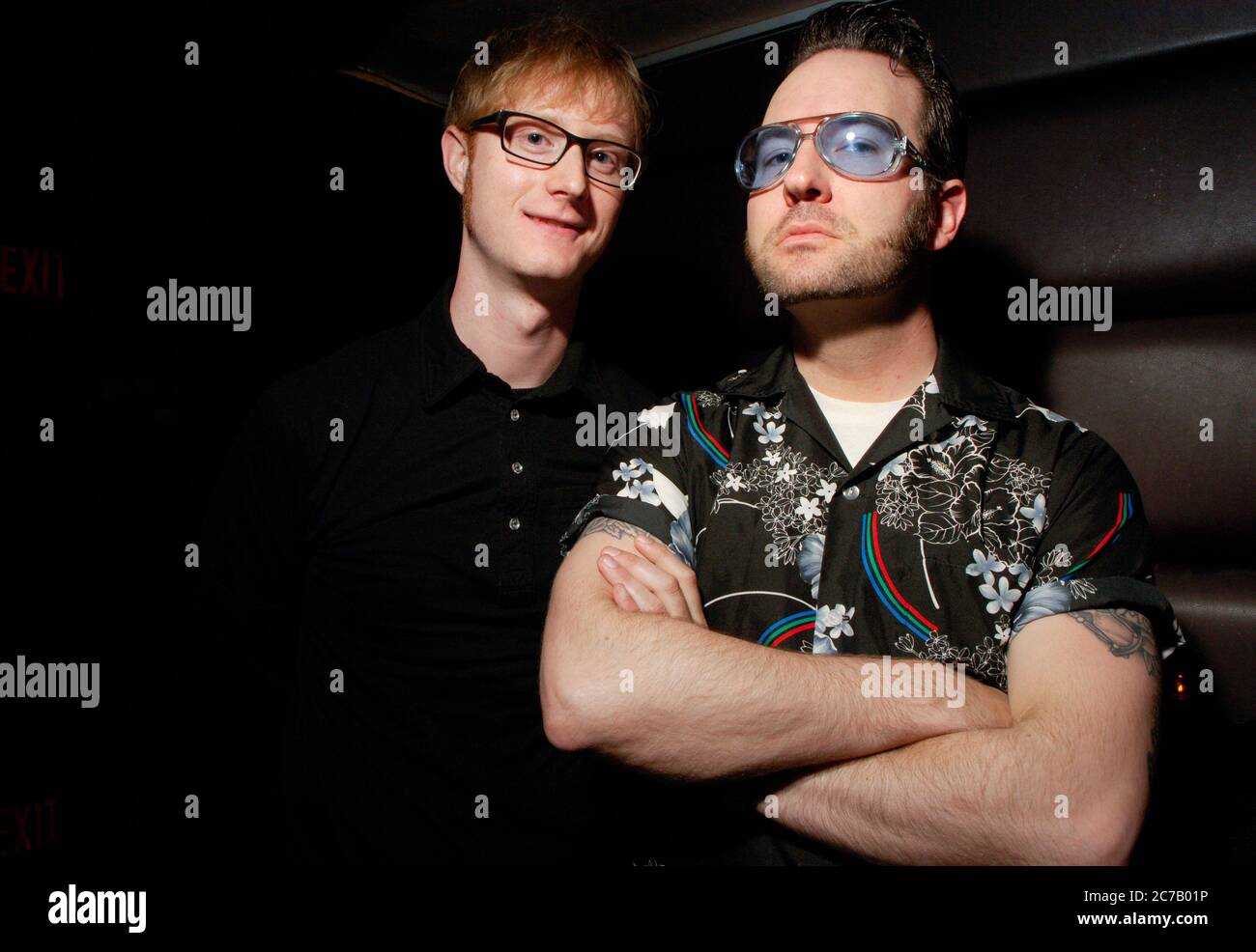 Ryland Steen and Aaron Barrett (r) of Reel Big Fish portrait at the ...