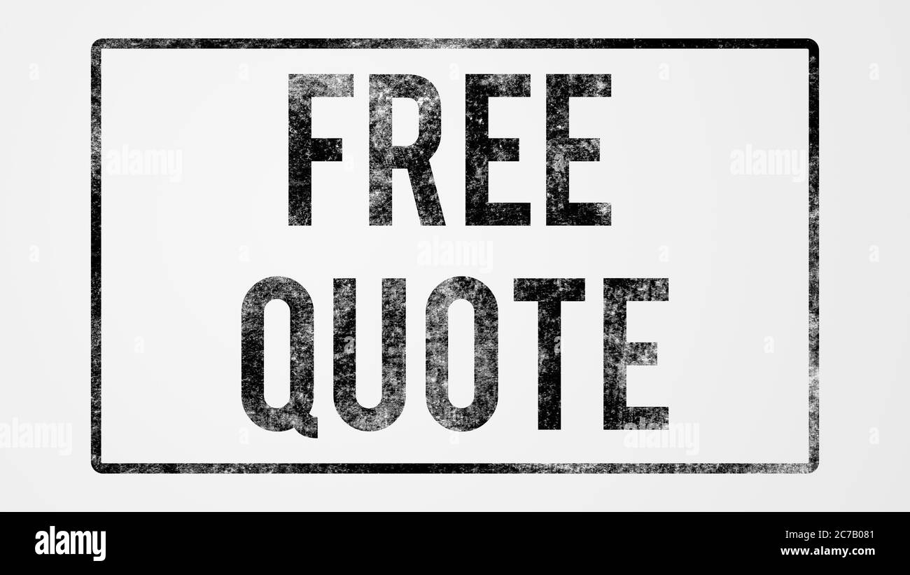 free Quote words grunge illustration on white background Stock Photo ...
