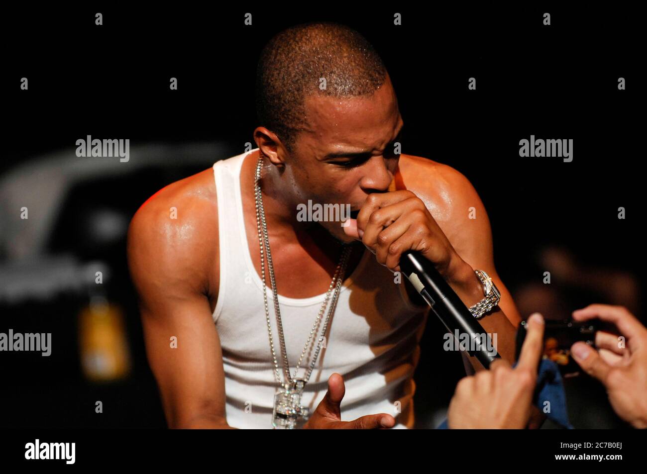 Rapper Clifford Harris Jr. aka T.I. performs at a myspace show at the ...