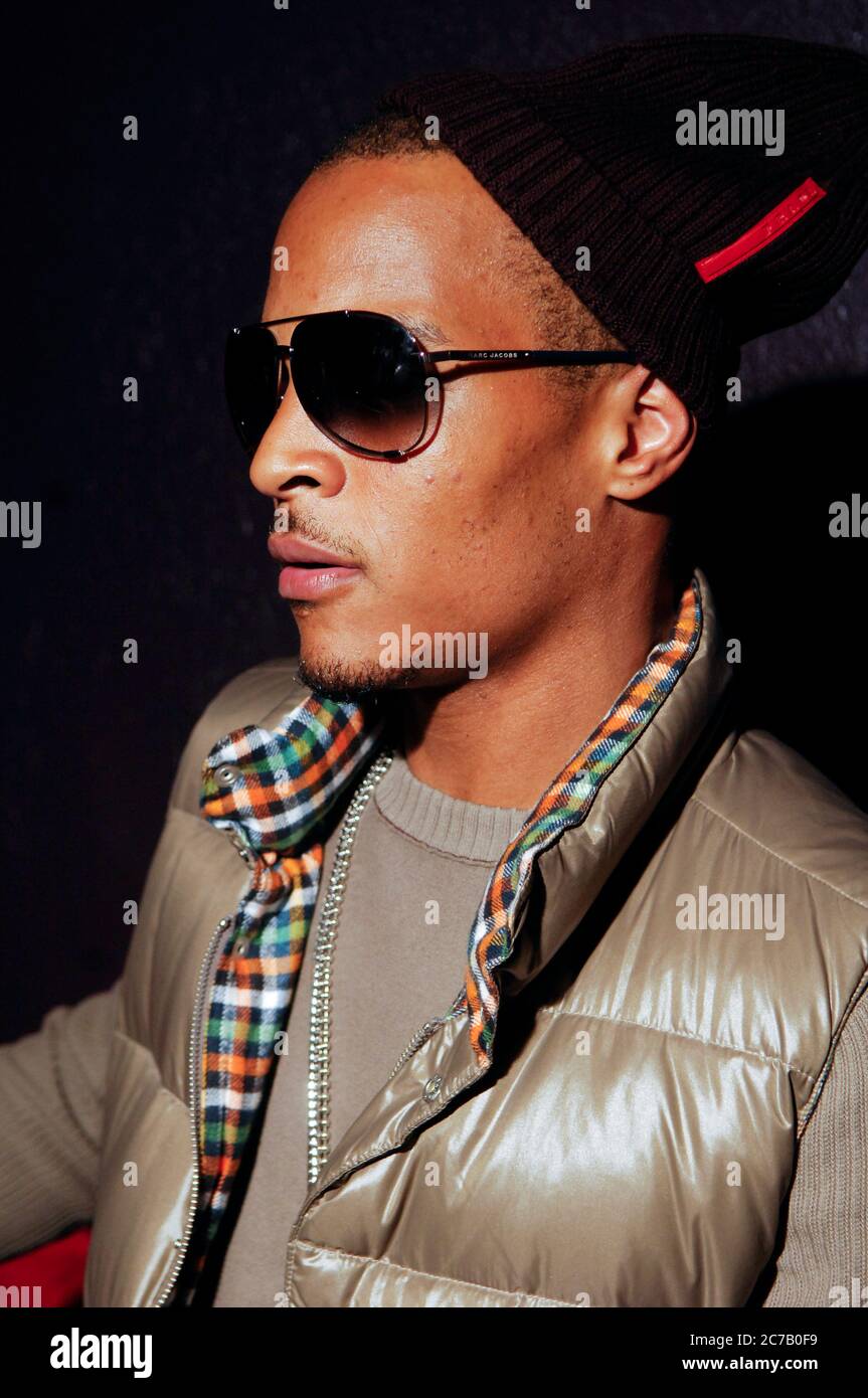 Rapper Clifford Harris Jr. aka T.I. backstage at a myspace show at the ...