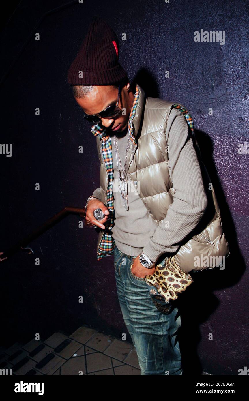 Rapper Clifford Harris Jr. aka T.I. backstage portrait at a myspace ...