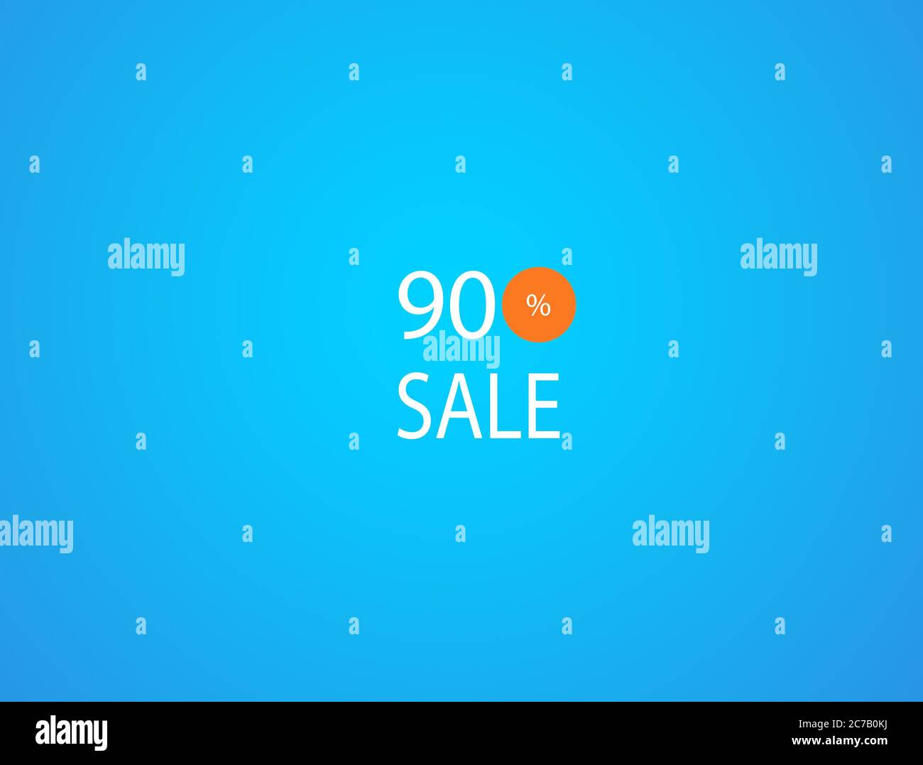 90% sale illustration use for landing page, template, ui, web, poster ...