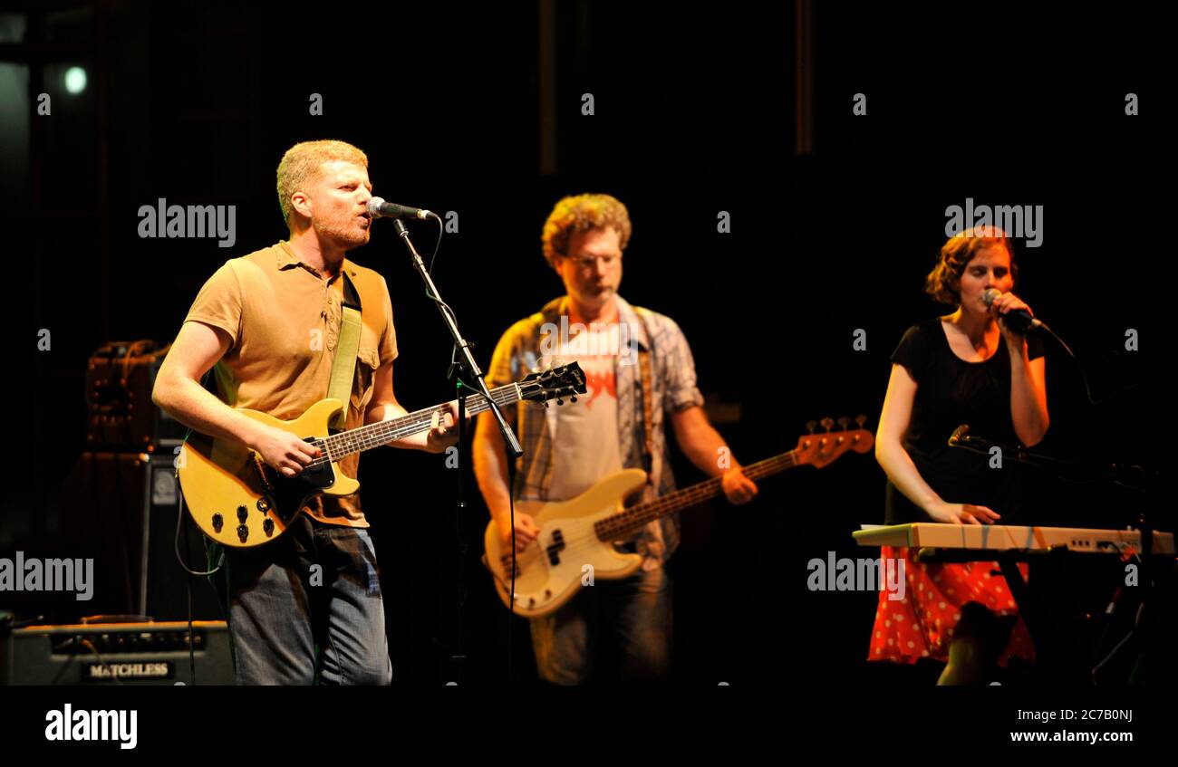 Carl Newman of the New Pornographers performing at the 2008 San Diego ...