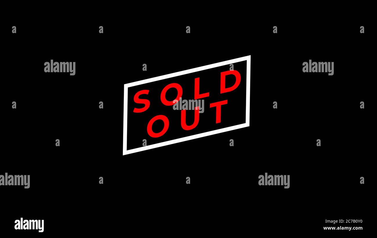 Sold out red stamp illustration sale,rubber, badge Stock Photo - Alamy
