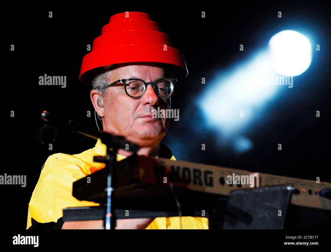 Mark Mothersbaugh of Devo performing at the 2008 San Diego Street Scene ...