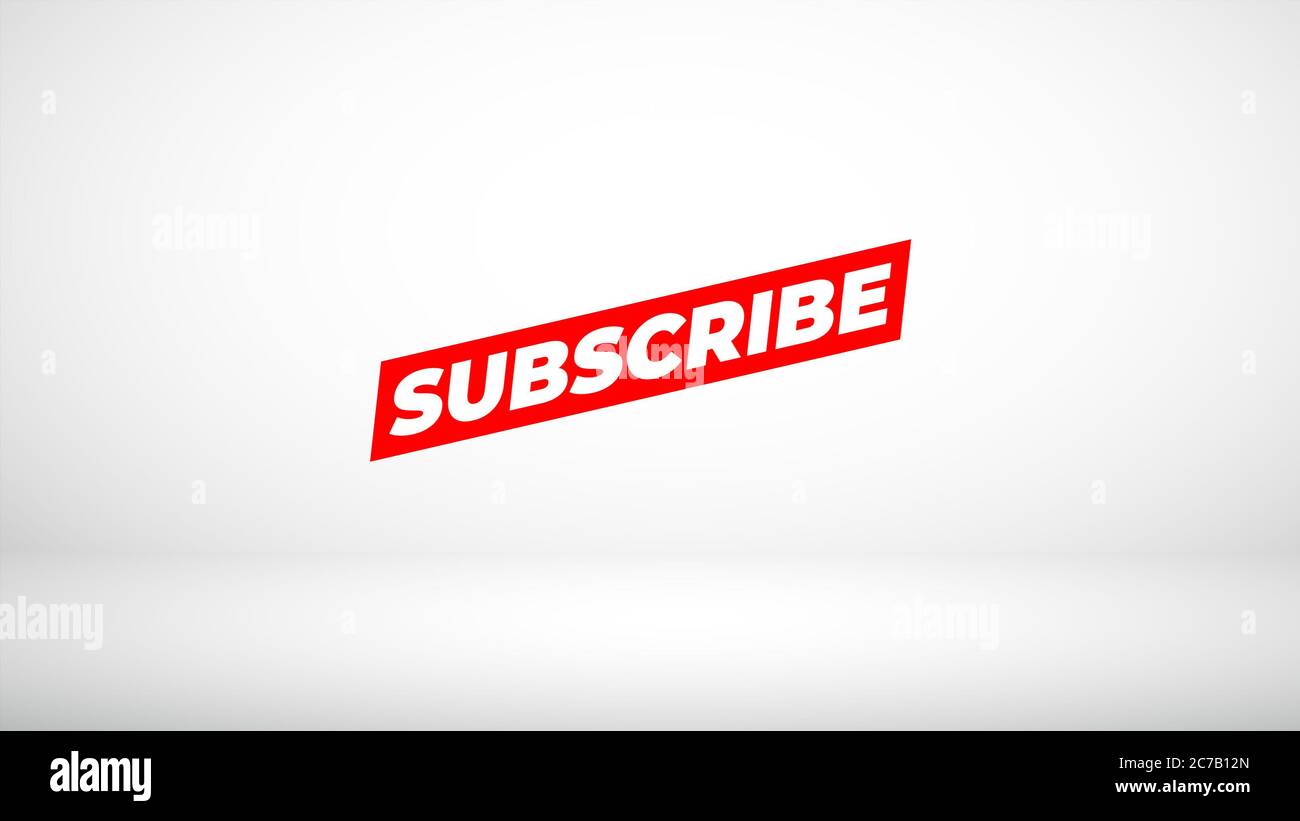 Subscribe now, Red button subscribe to channel, blog. Social media ...