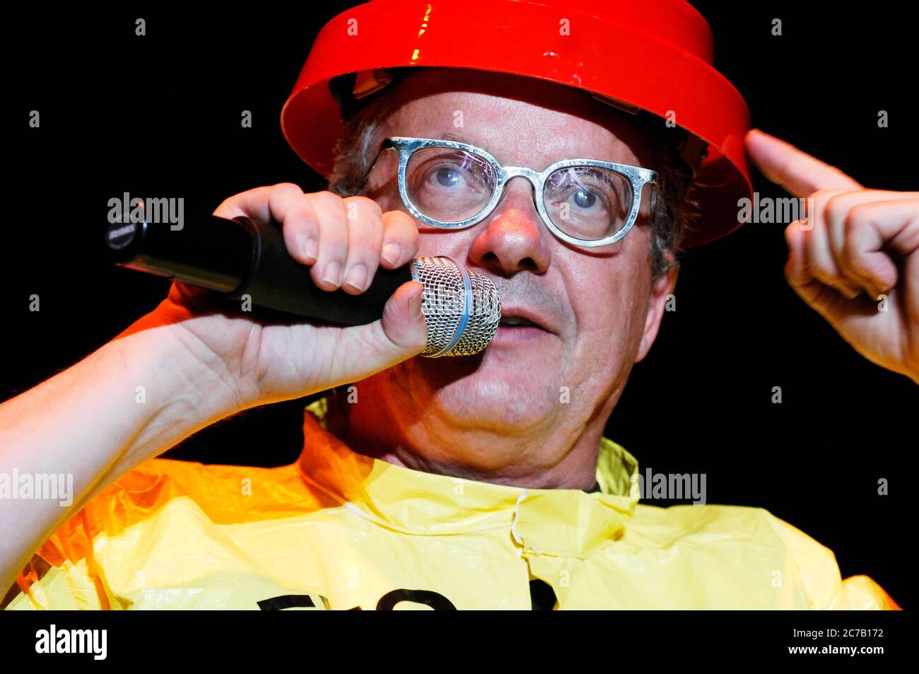 Mark Mothersbaugh of Devo performing at the 2008 San Diego Street Scene ...