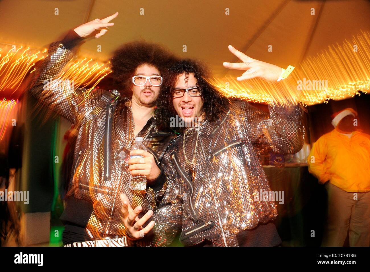 (L-R) Redfoo and Sky Blu of LMFAO portrait at the 2008 Power 106 Cali ...