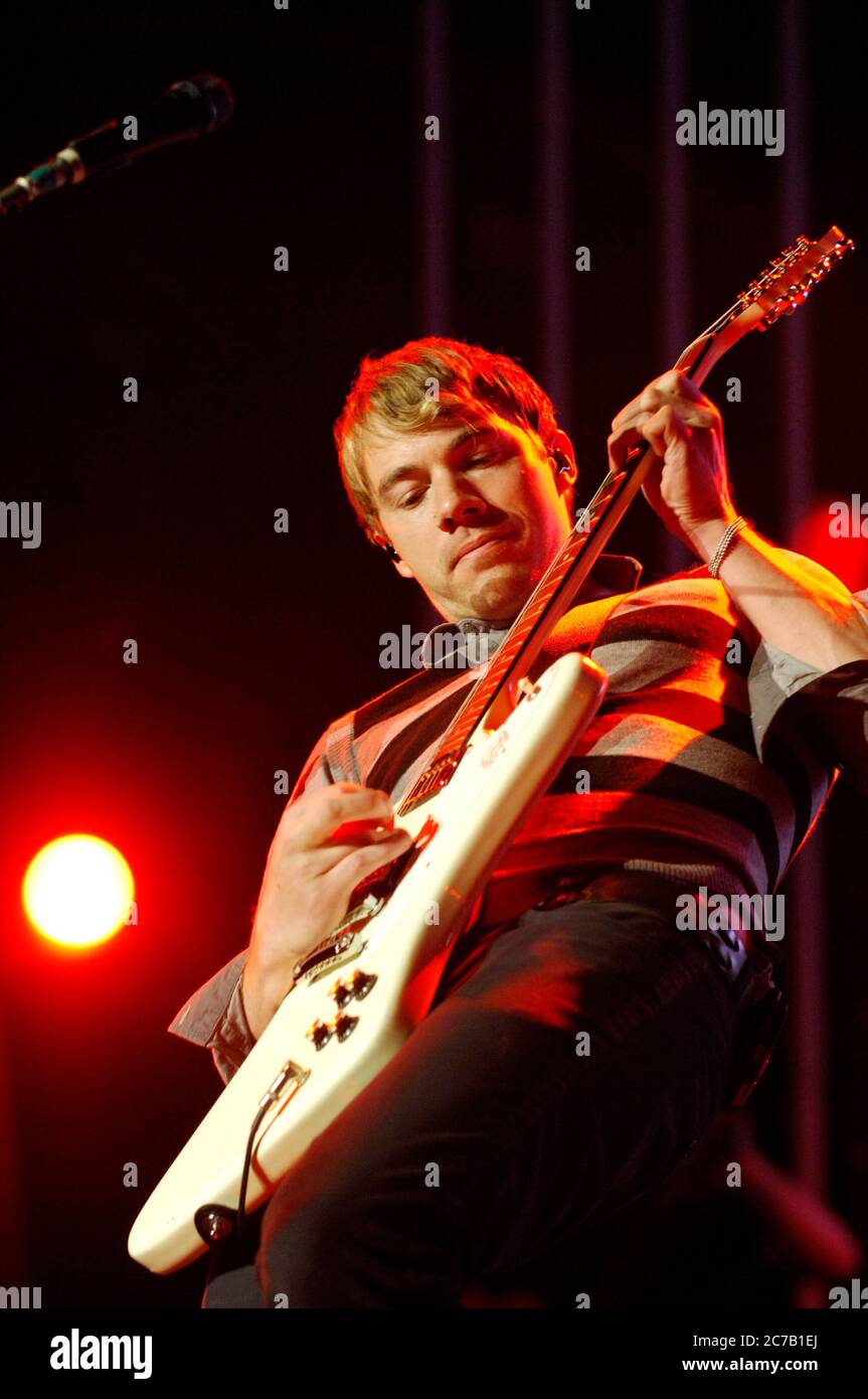 Tim Lopez of Plain White T's perform at the Staples Center in Los ...