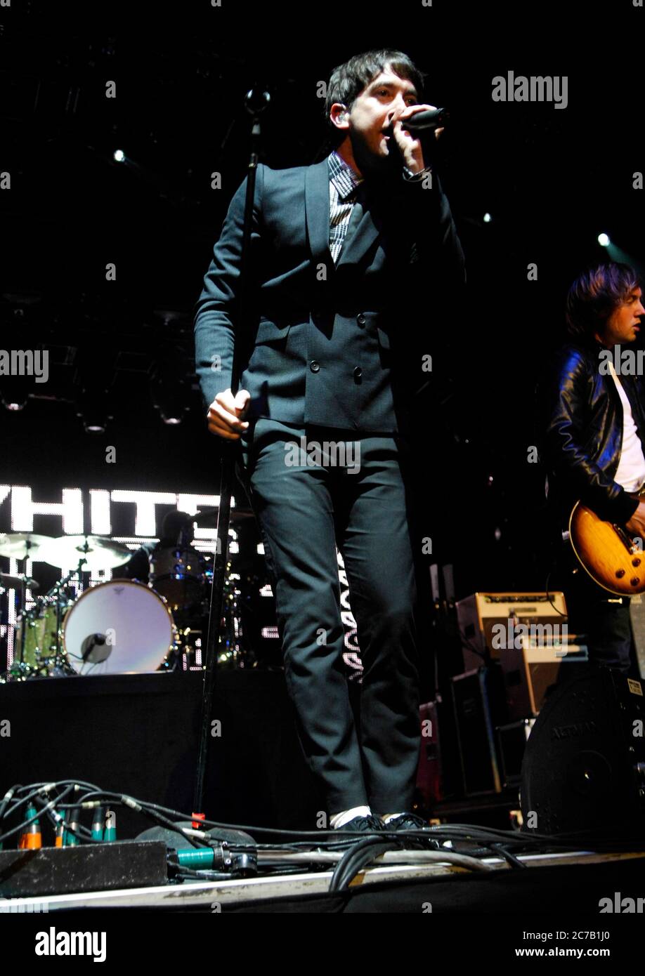 Tom Higgenson of Plain White T's performs at the Staples Center in Los ...