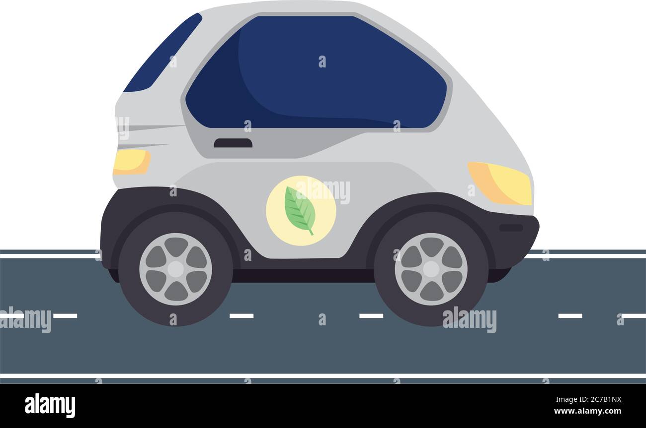 eco car with leaf at street vector design Stock Vector Image & Art - Alamy