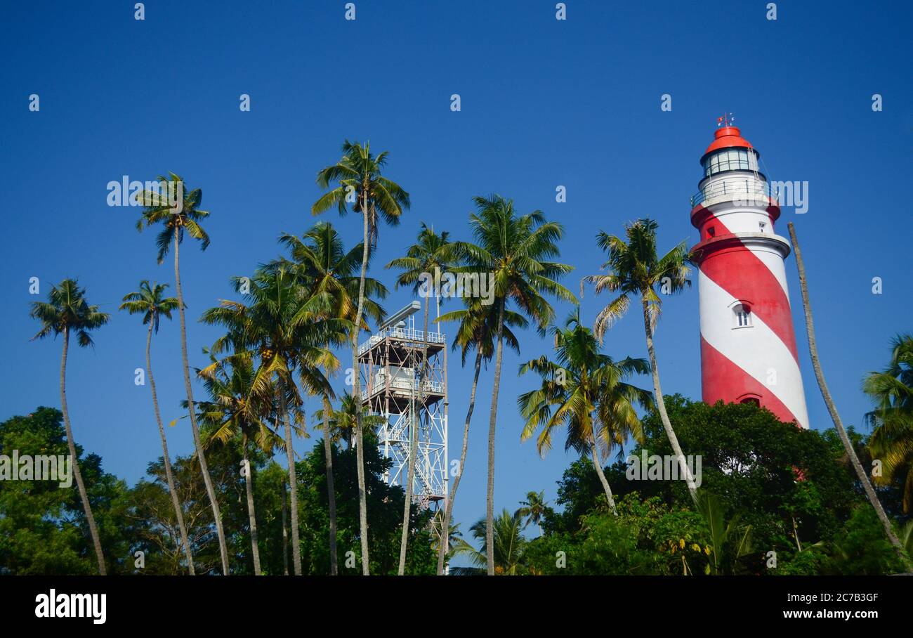 Thangassery Light House, Kollam, Kerala Stock Photo - Alamy