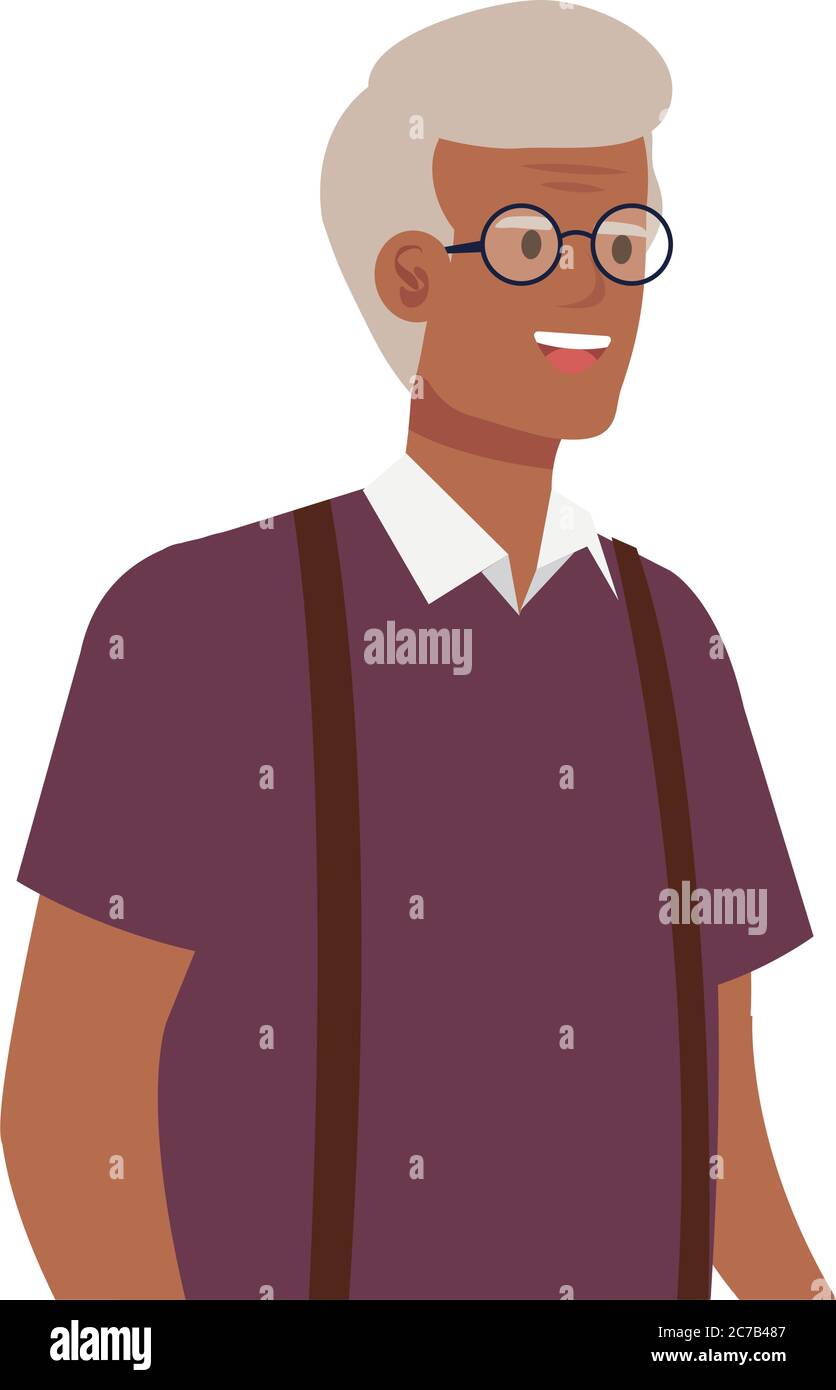 Grandfather avatar old man vector design Stock Vector Image & Art - Alamy
