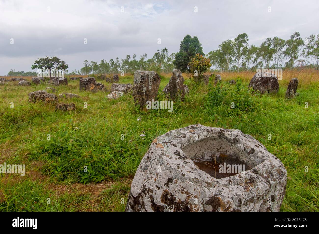 The Plain of Jars consists of thousands of stone jars scattered around ...