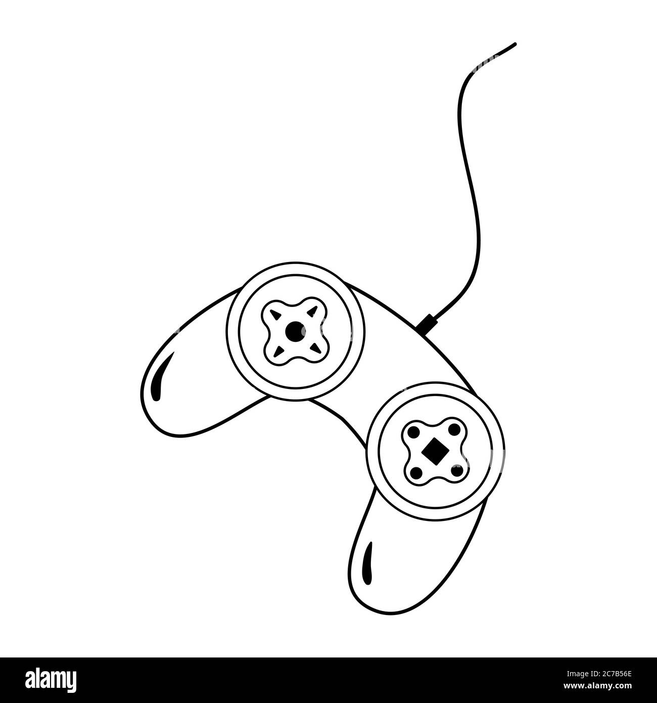 White joystick Stock Vector Images - Alamy