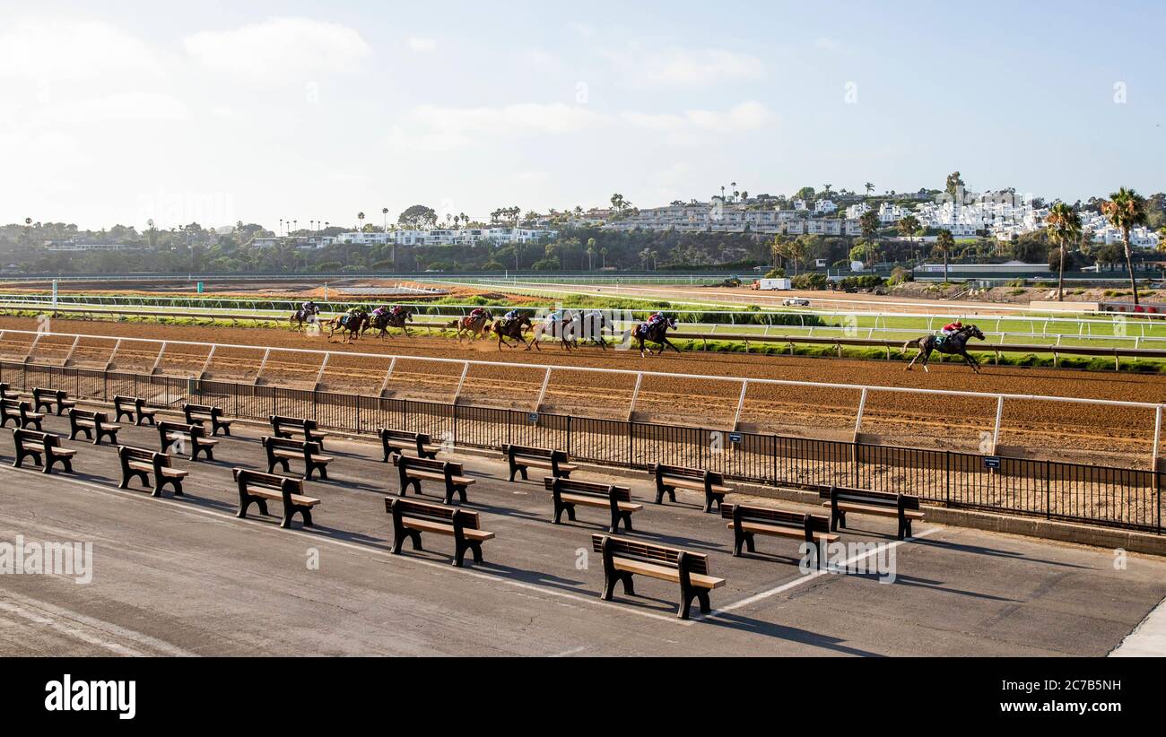 Del Mar, CA, USA. 11th July, 2020. July 10, 2020: at Del Mar Race Track ...
