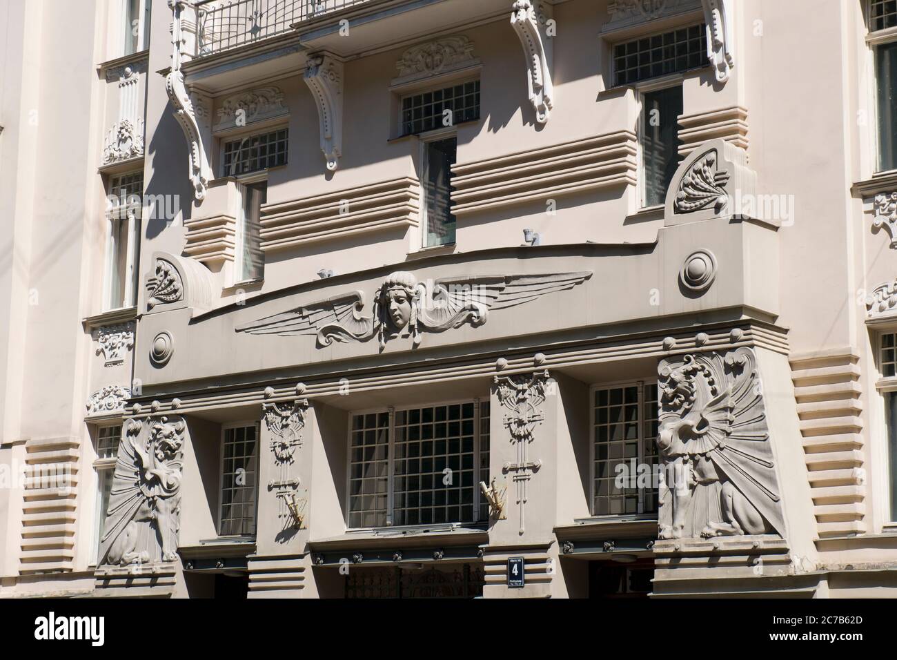 The stylized frieze of the Mikhail Eisenstein designed Art Nouveau ...