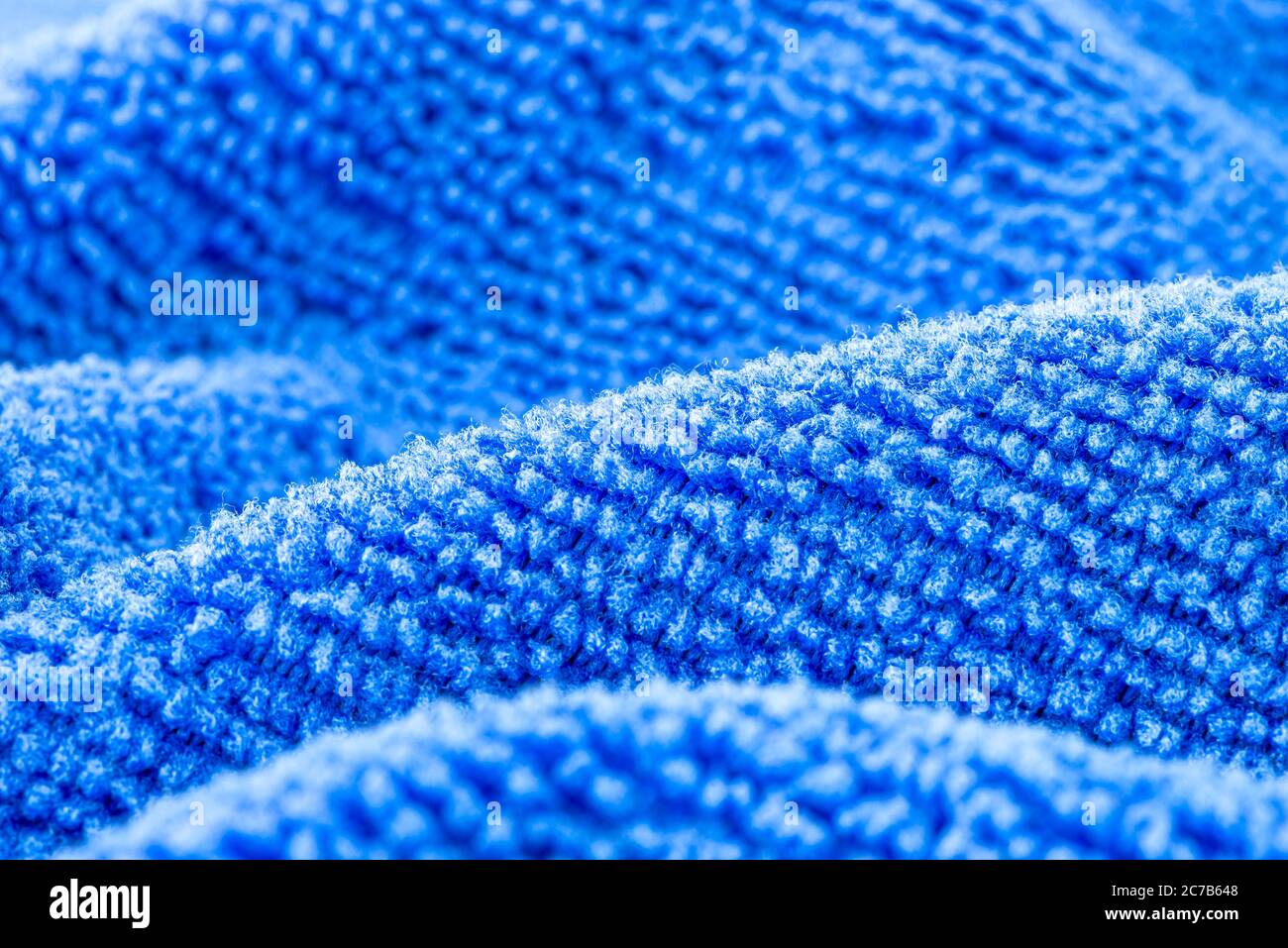 Blue microfiber texture hi-res stock photography and images - Alamy