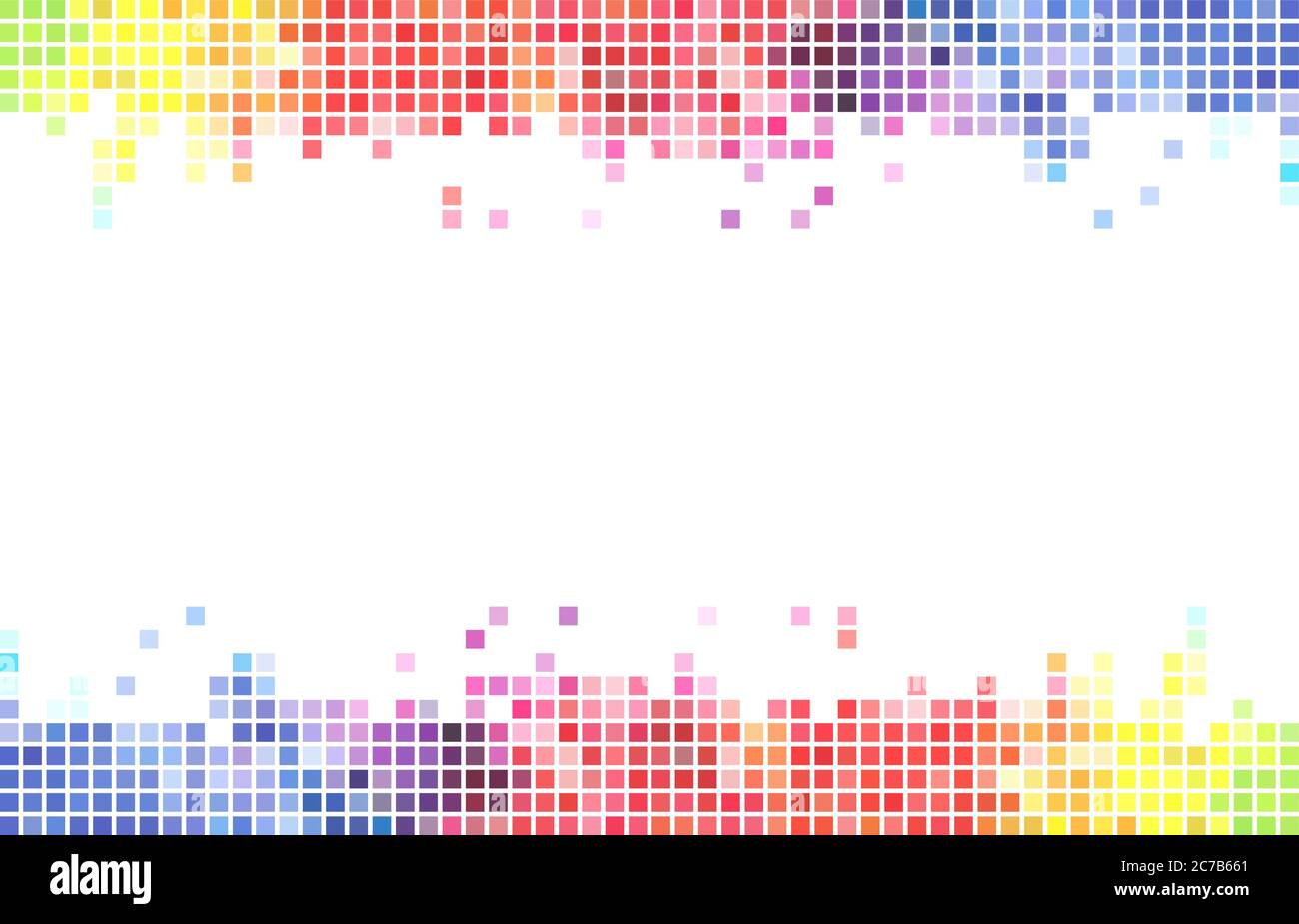 Multi color abstract background. Square pixel mosaic Stock Vector Image ...