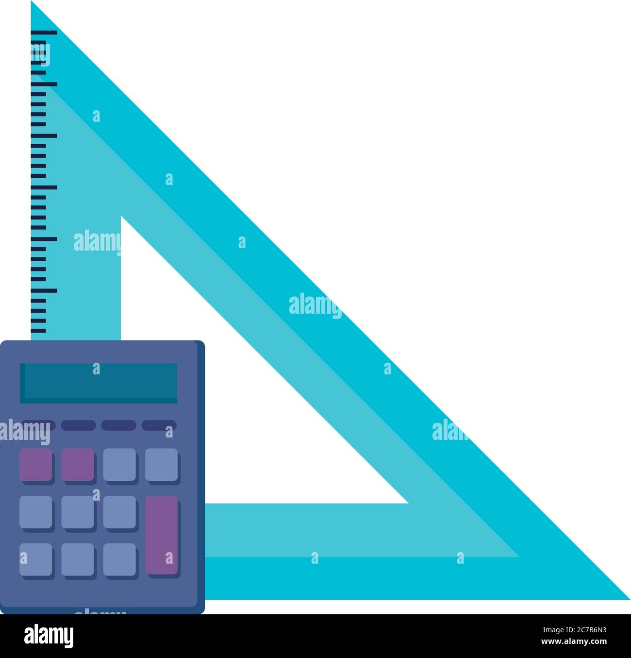 calculator and ruler vector design Stock Vector Image & Art - Alamy