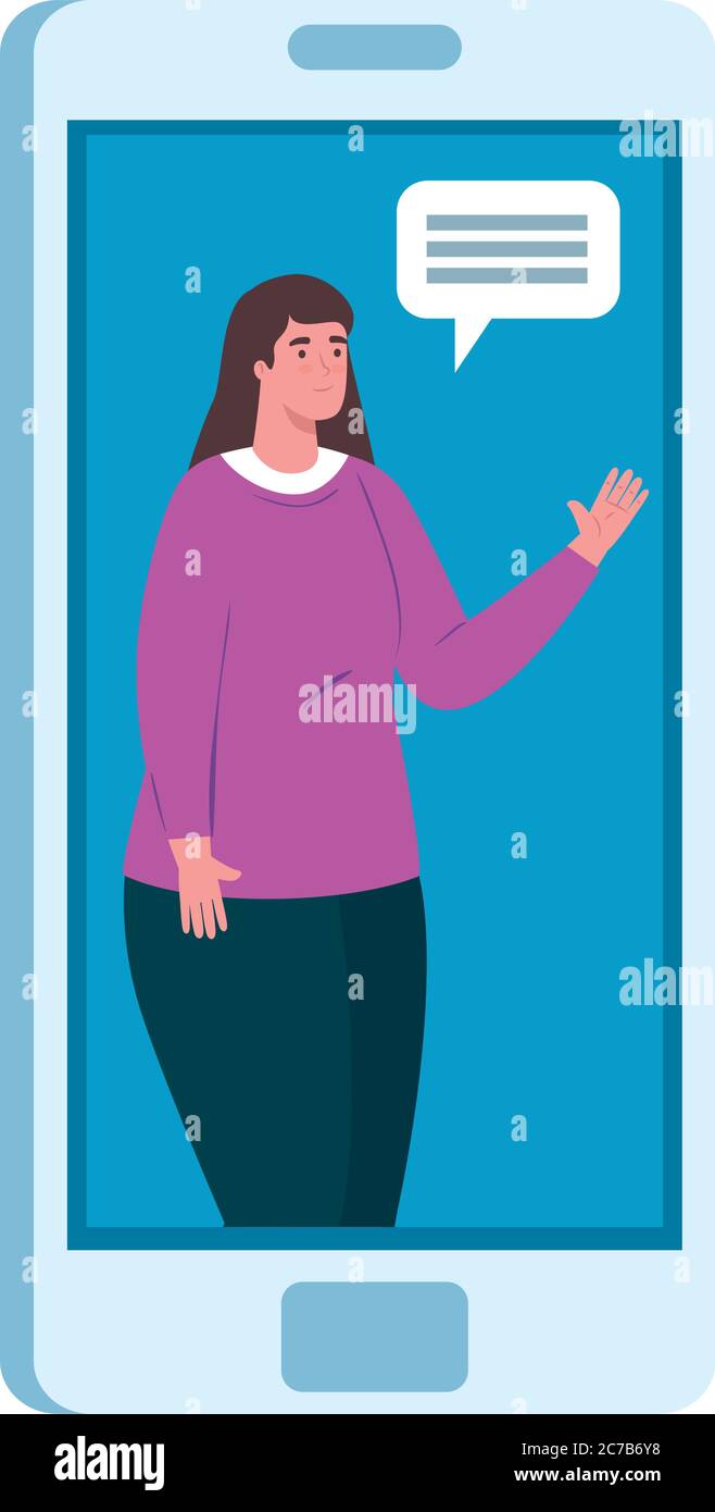 Woman and webcam Cut Out Stock Images & Pictures - Alamy