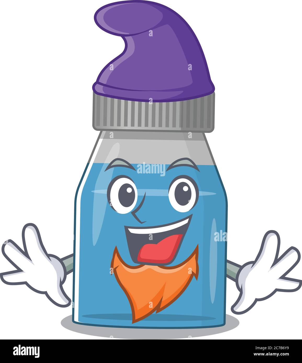 A gorgeous cartoon design of syrup medicine as an Elf fairytale ...