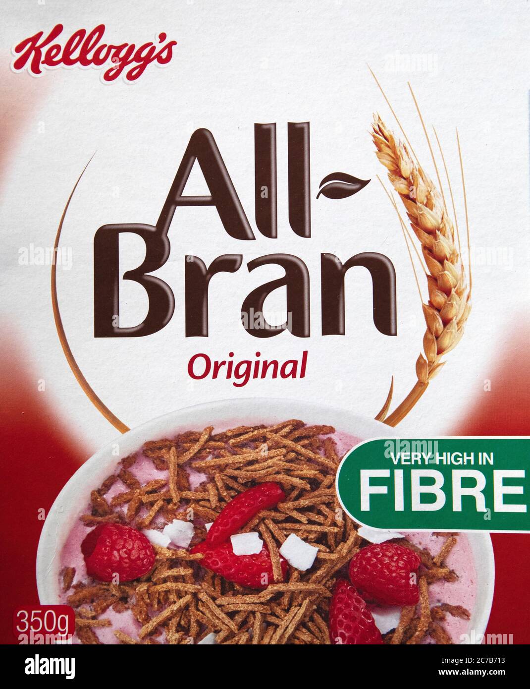 Kelloggs All Bran Breakfast Cereal High Resolution Stock Photography ...