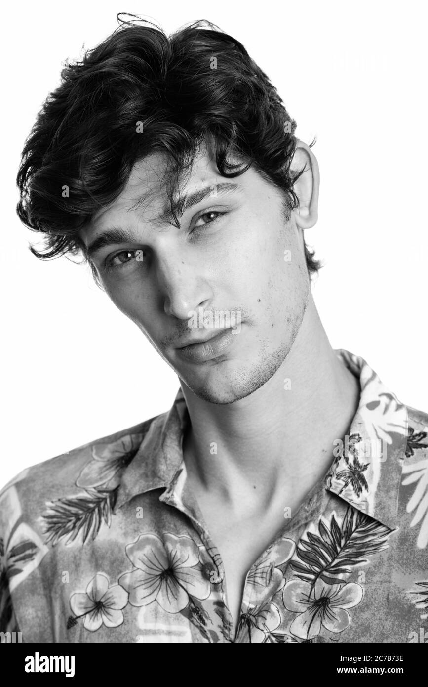 Hawaiian shirt isolated Black and White Stock Photos & Images - Alamy