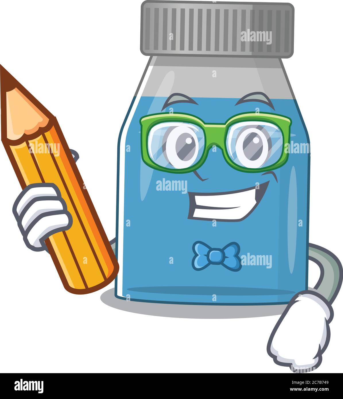 A student syrup medicine mascot design study at home during pandemic ...