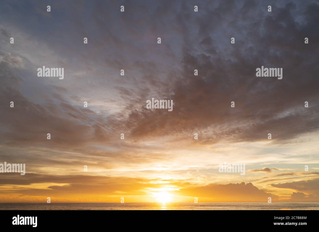 Abstract amazing Scene of stuning Colorful sunset with clouds ...