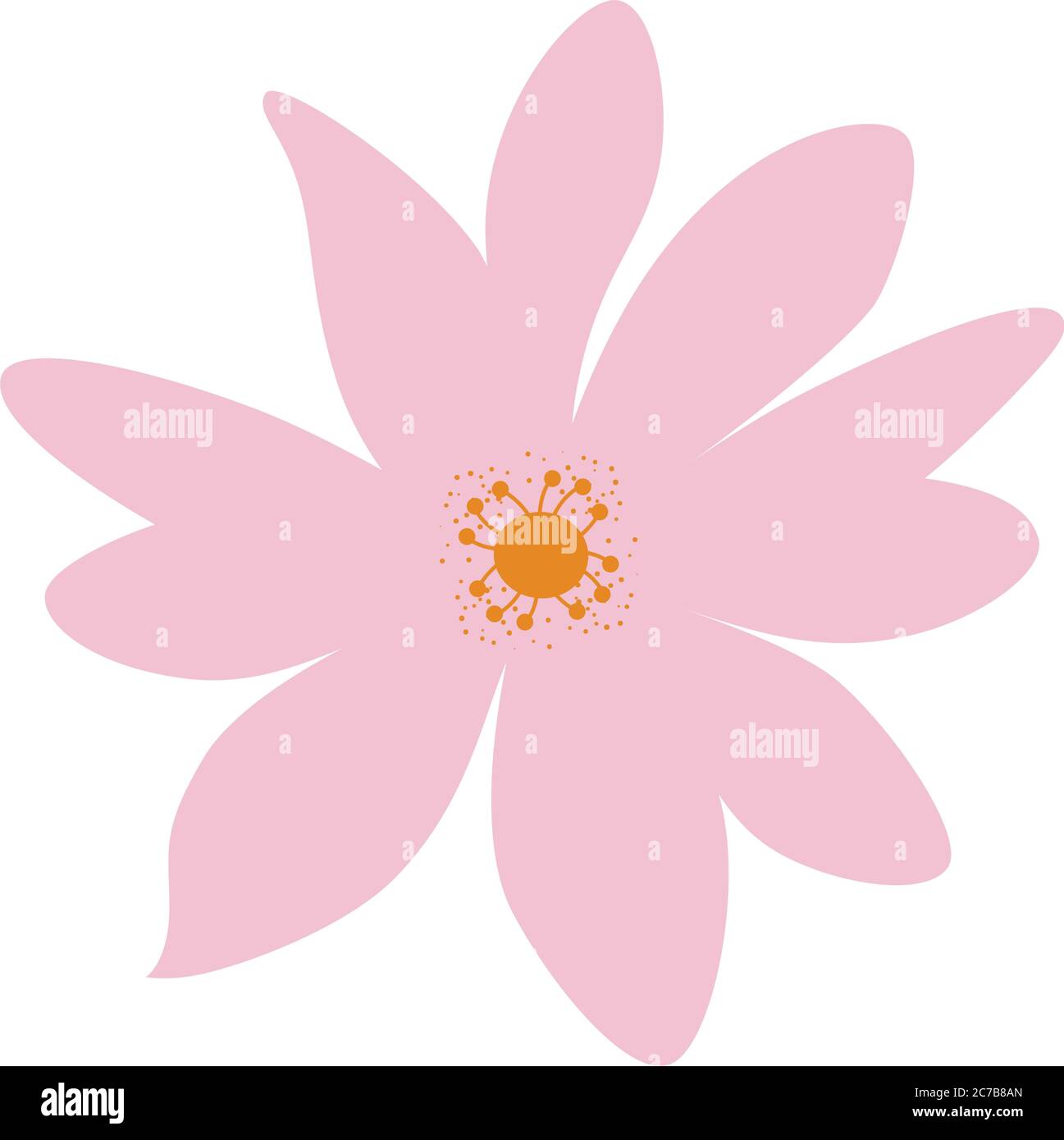 Isolated pink flower vector design Stock Vector Image & Art - Alamy