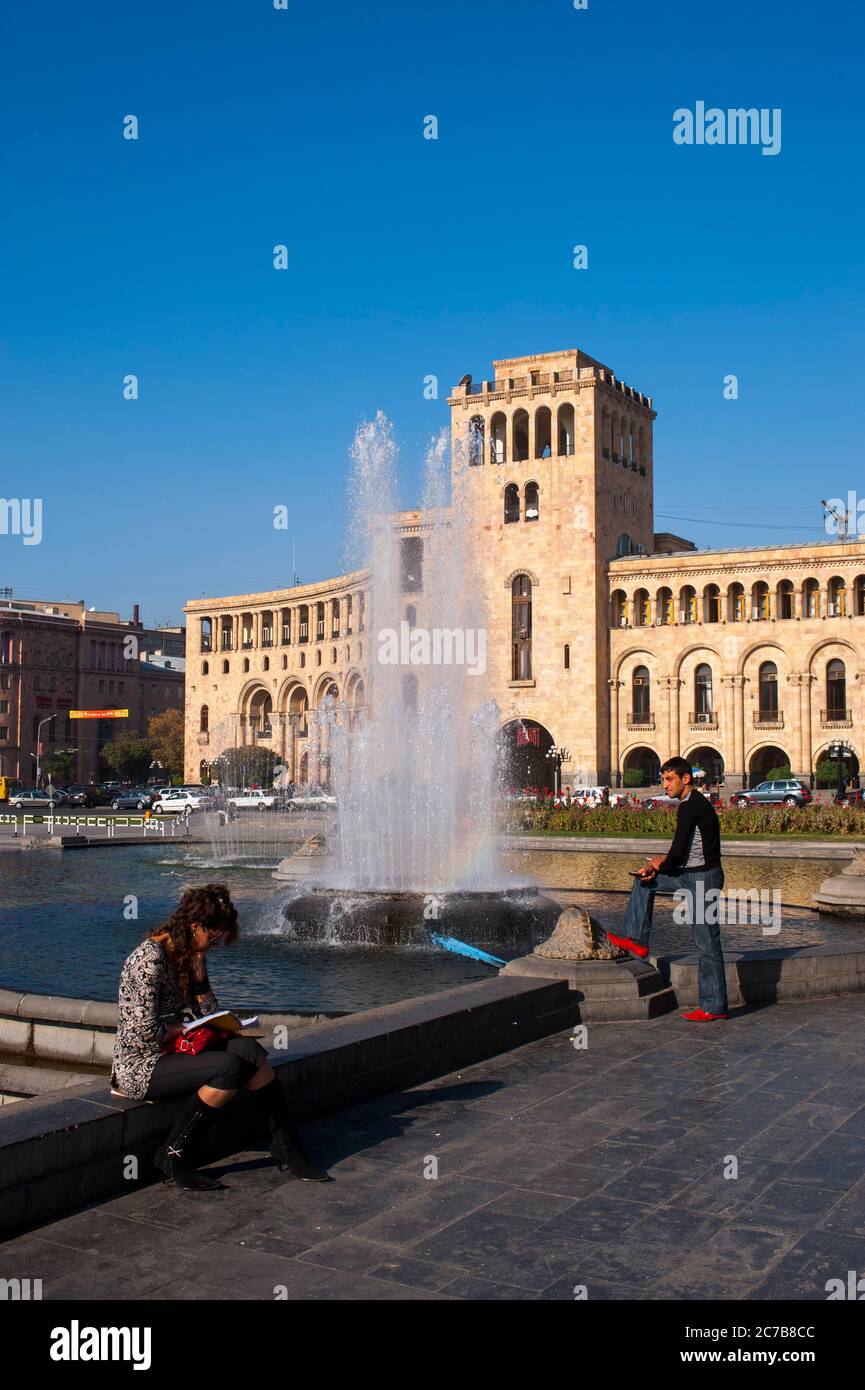 Republic square in yerevan hi-res stock photography and images - Alamy