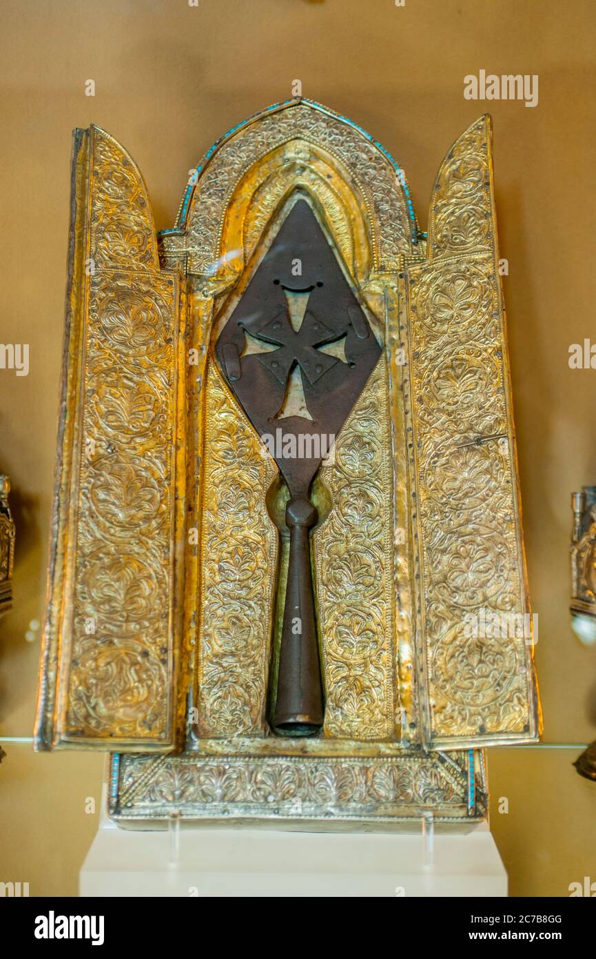 The holy lance with which Jesus was supposedly pierced at Etchmiadzin ...