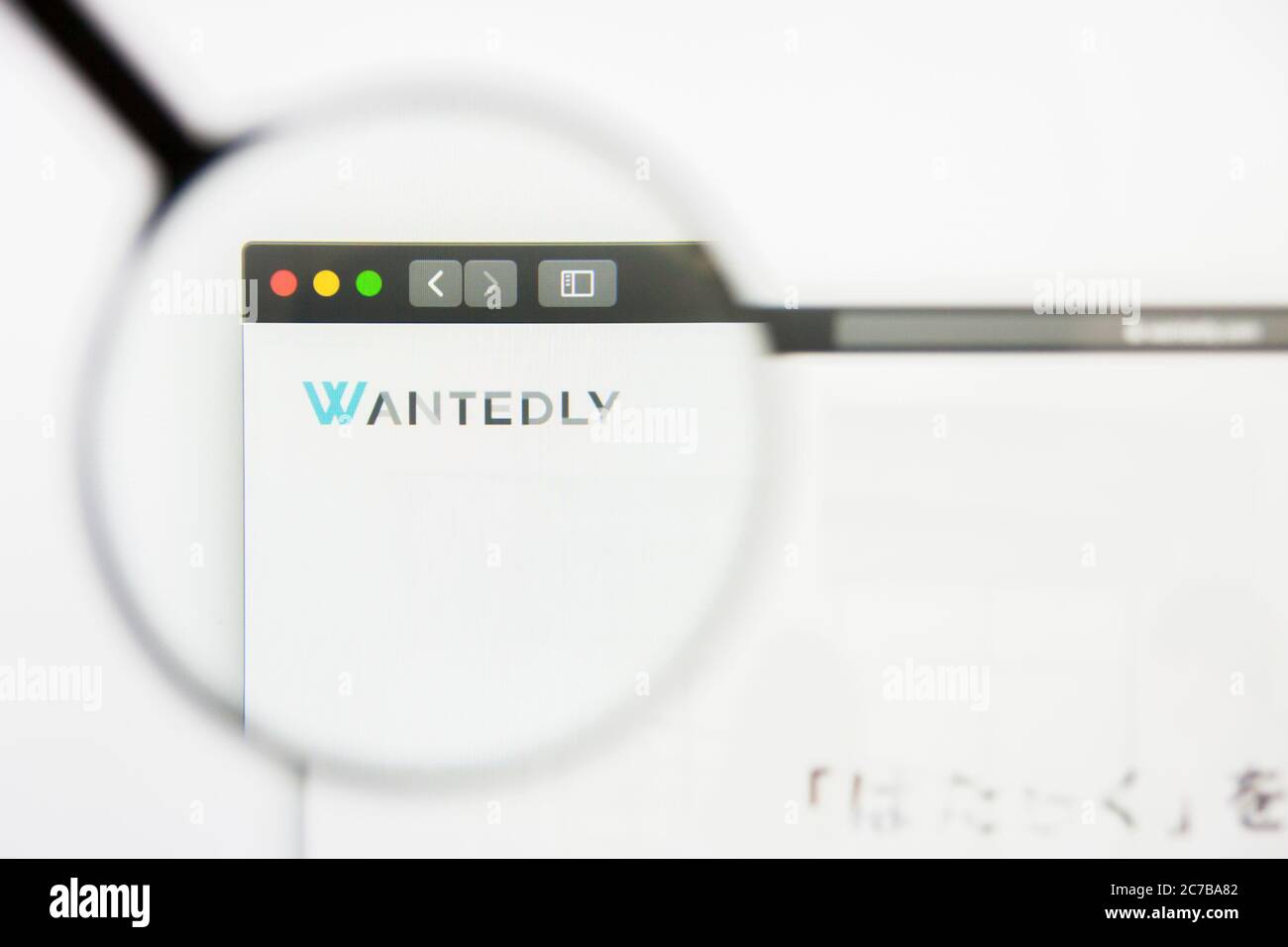 San Francisco, California, USA - 29 March 2019: Illustrative Editorial of Wantedly website ...