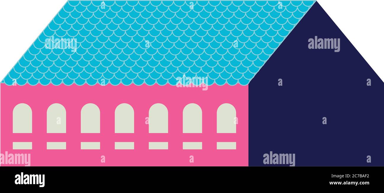 Pink city building design, Abstract geometric architecture and urban ...