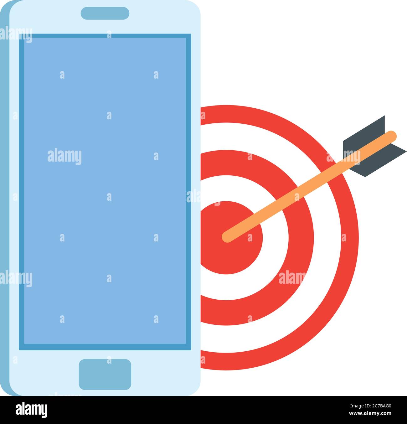 Target smartphone idea strategy Stock Vector Images - Alamy