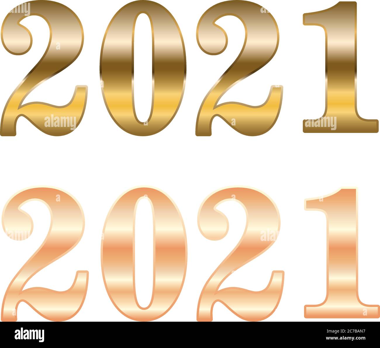 Gold number Stock Vector Images - Alamy