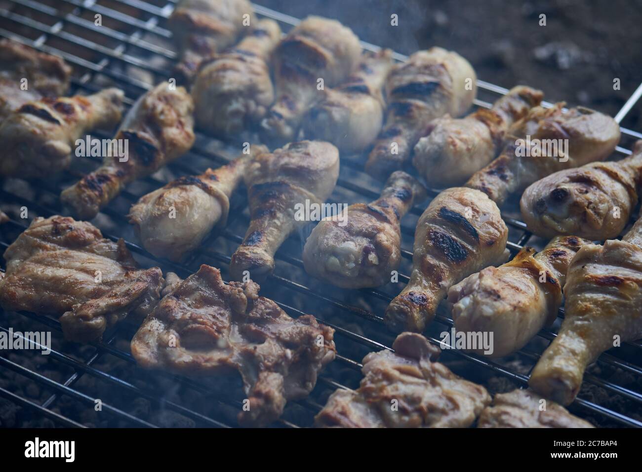 Closeup chicken grill rolls hi-res stock photography and images - Alamy